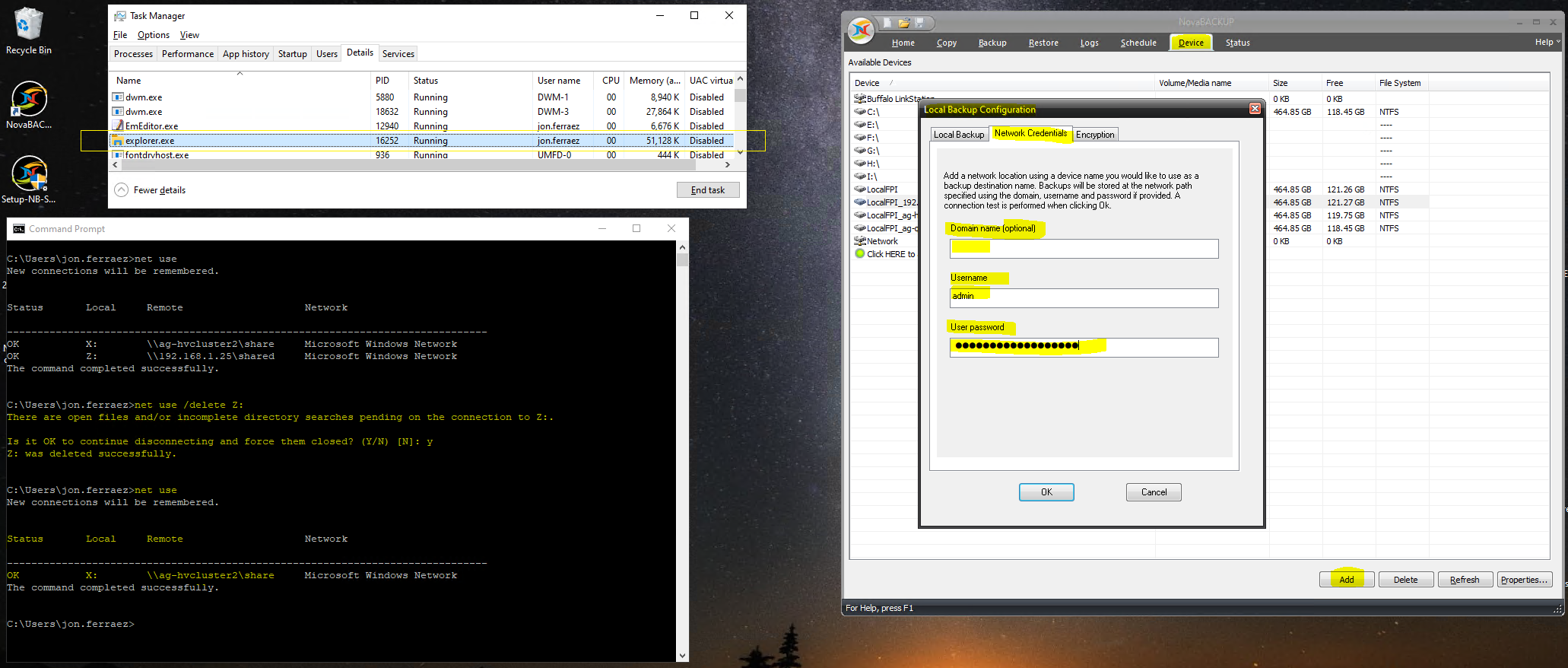 Advanced Method Guide For Unable To Create A New Network Based Unc Based Local Backup Device